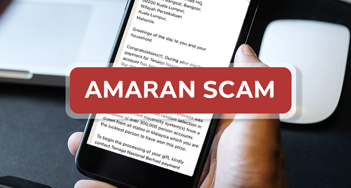 Scam Alert - Tenaga Nasional Berhad