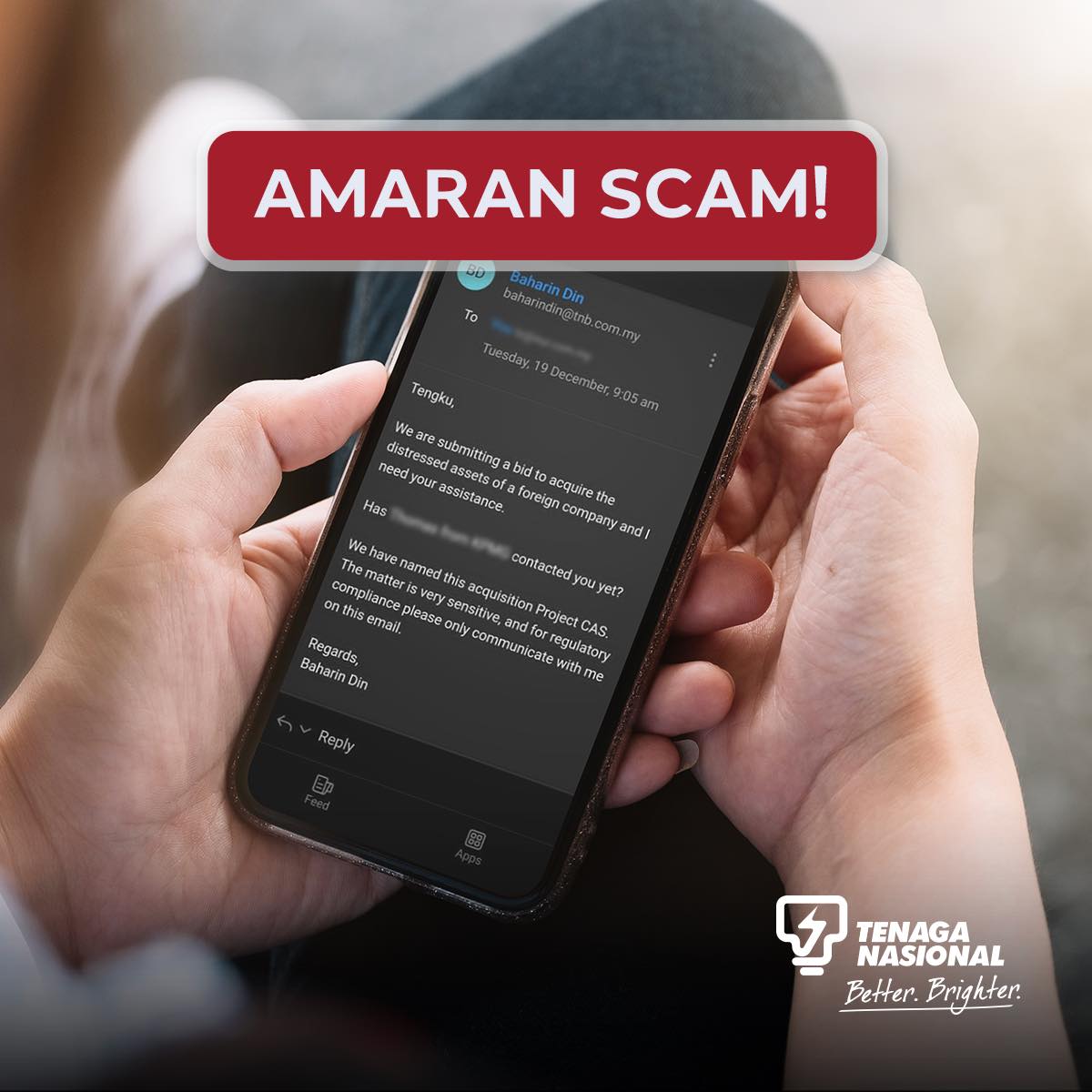 Scam Alert - Tenaga Nasional Berhad